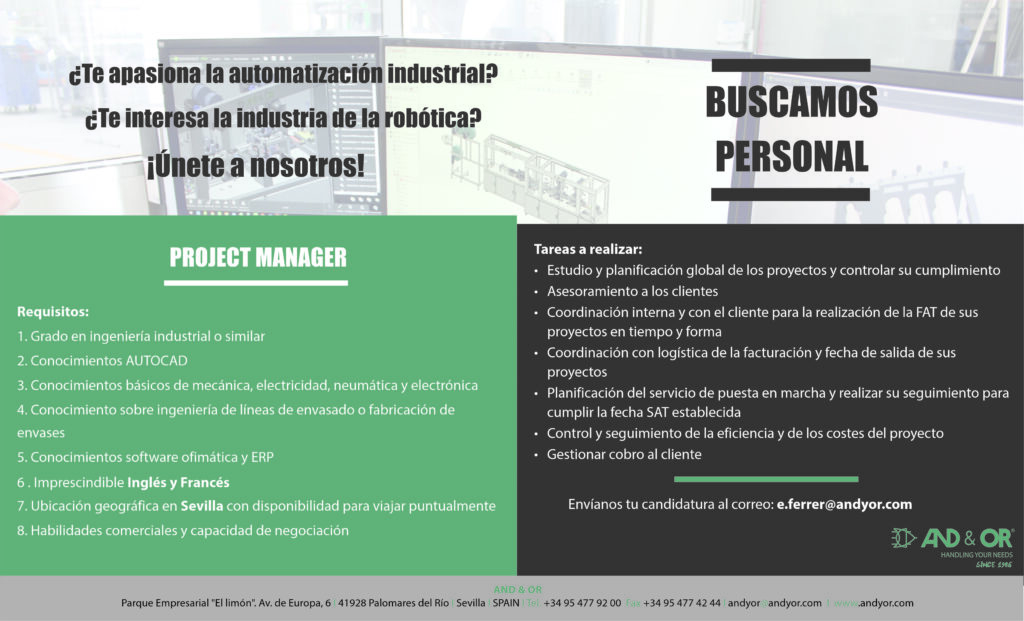 PROJECT MANAGER - Andyor