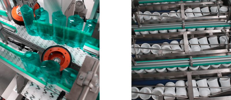 Conveyors for both filled and empty bottles | AND&OR